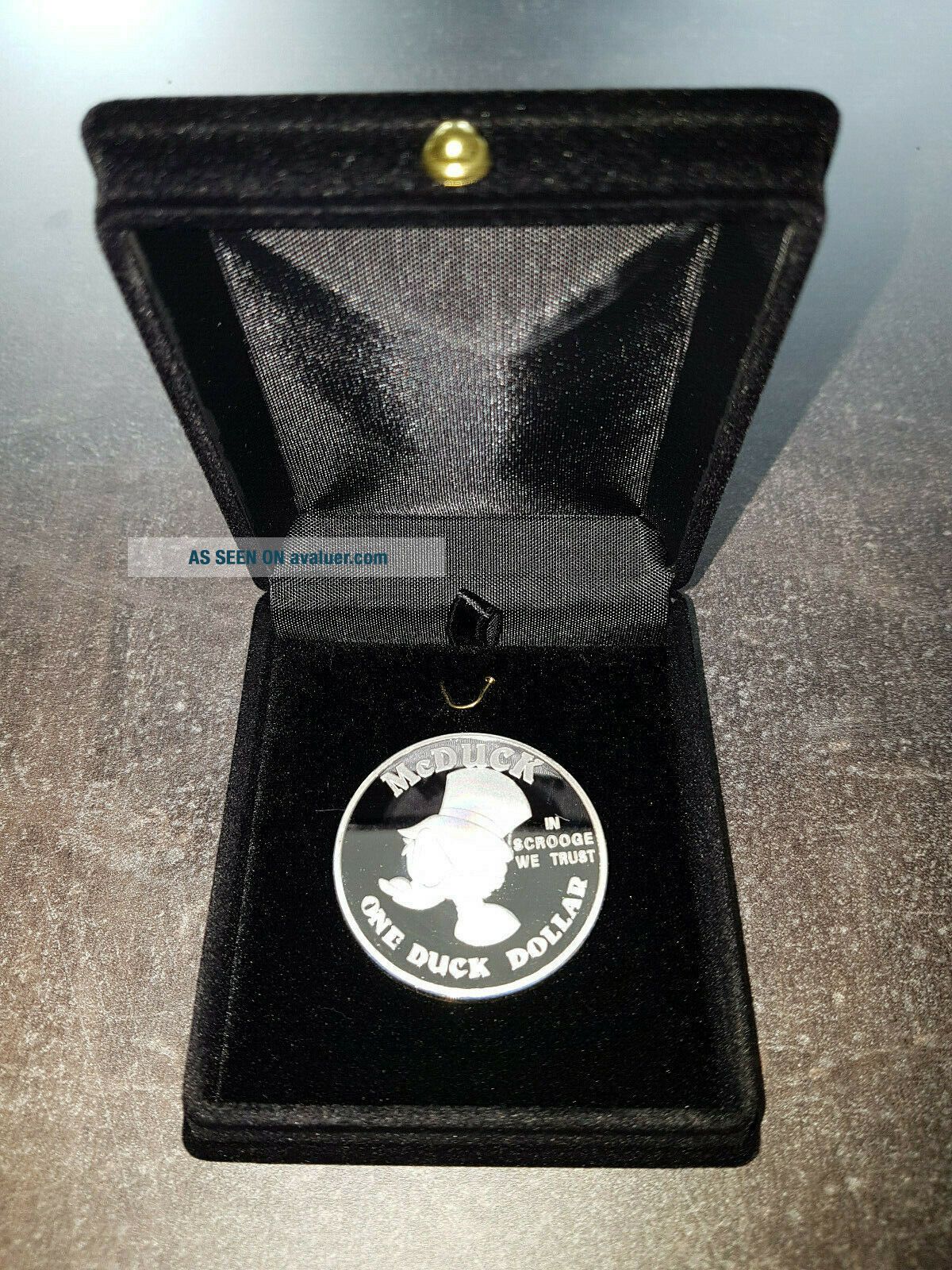 Extremely Rare Disney Uncle Scrooge One Duck Dollar LE Of 1000 Silver ...