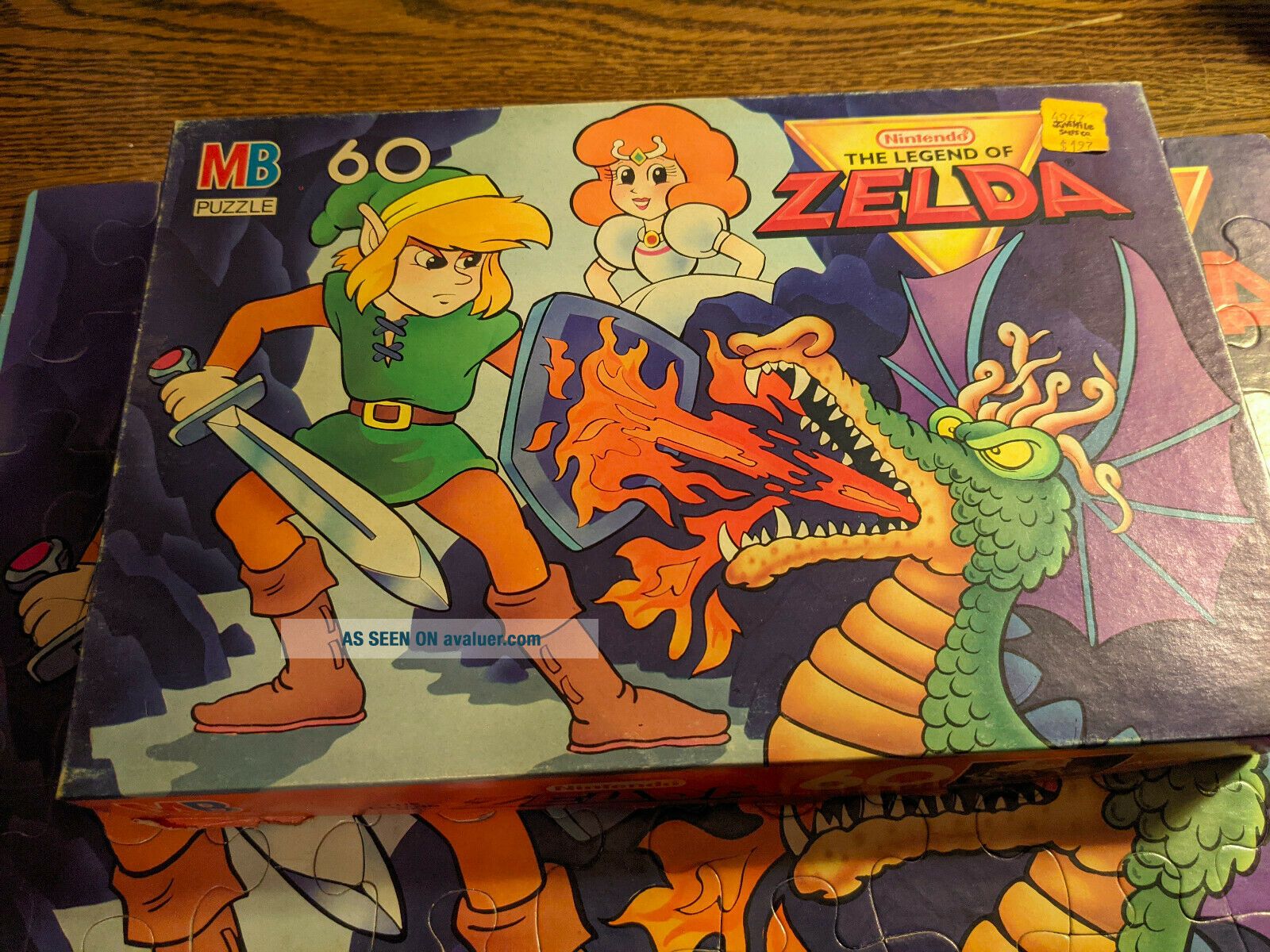 Legend Of Zelda Milton Bradley Jigsaw Puzzle COMPLETE (1988, Extremely ...