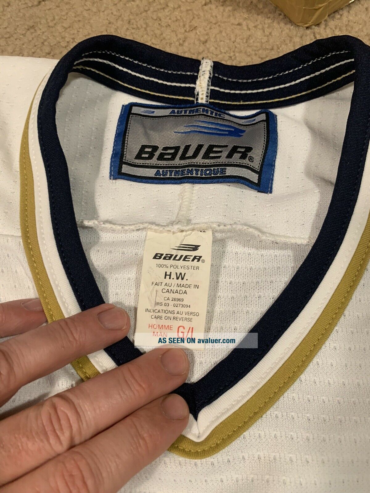 Vtg Long Beach Ice Dogs Jersey Bauer Authentic IHL L RARE Authentics ...