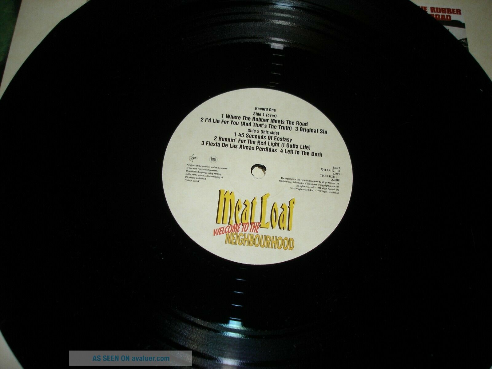MEAT LOAF Welcome To The Neighbourhood RARE 1995 UK Issue V2799 | #58379906