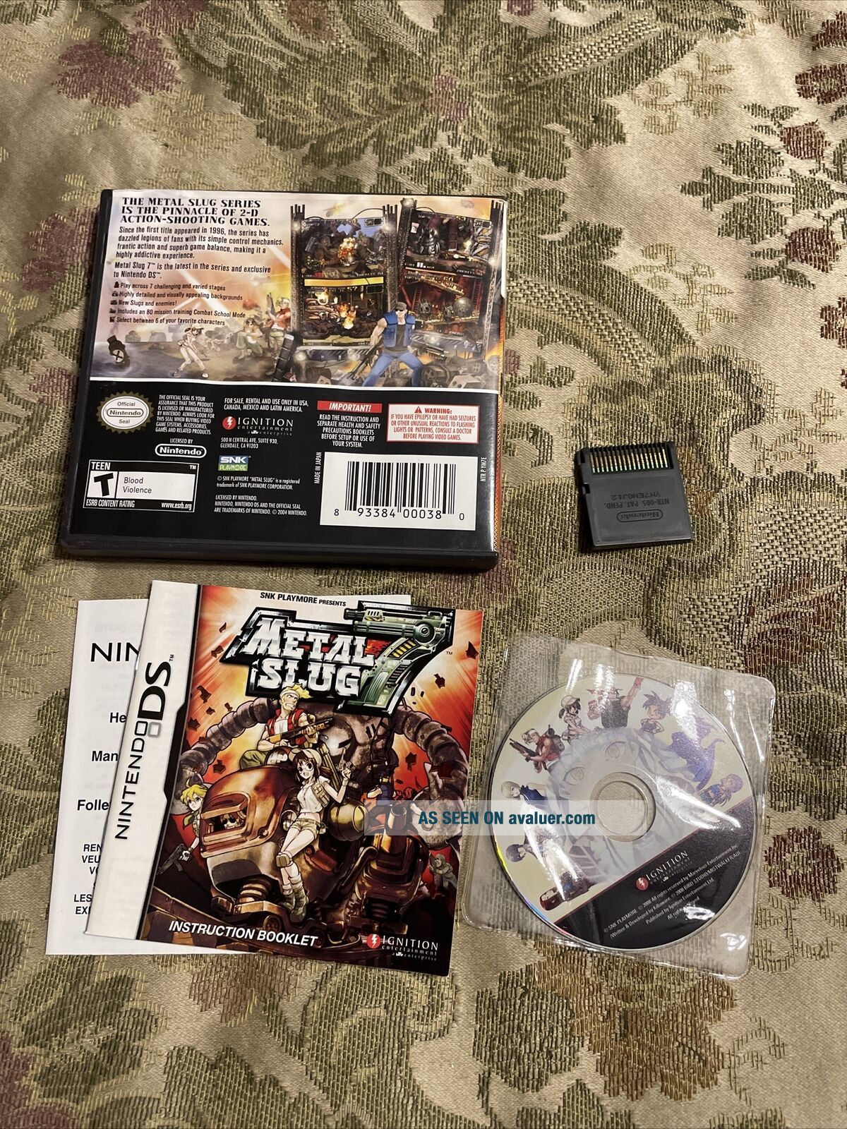 Metal Slug 7 (Nintendo DS, 2008) Authentic Complete With Rare CD ...