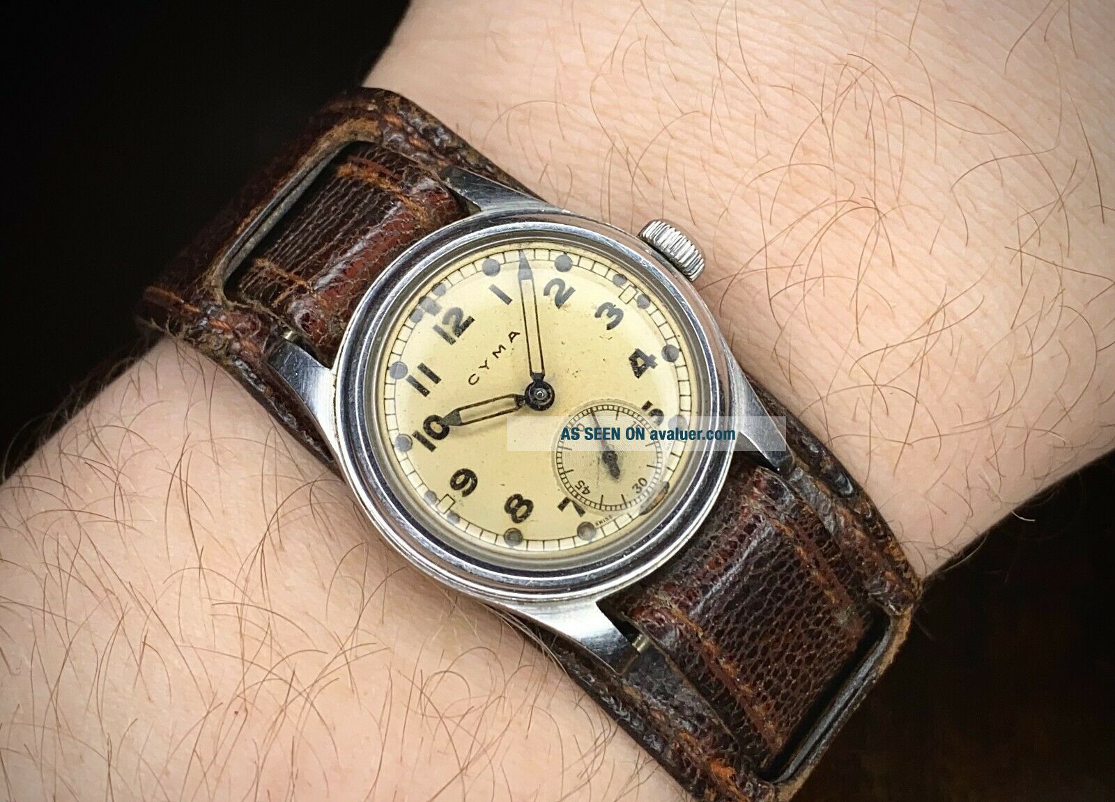 1940s Rare Vintage Cyma ATP WW2 British Military Issue Trench Watch ...
