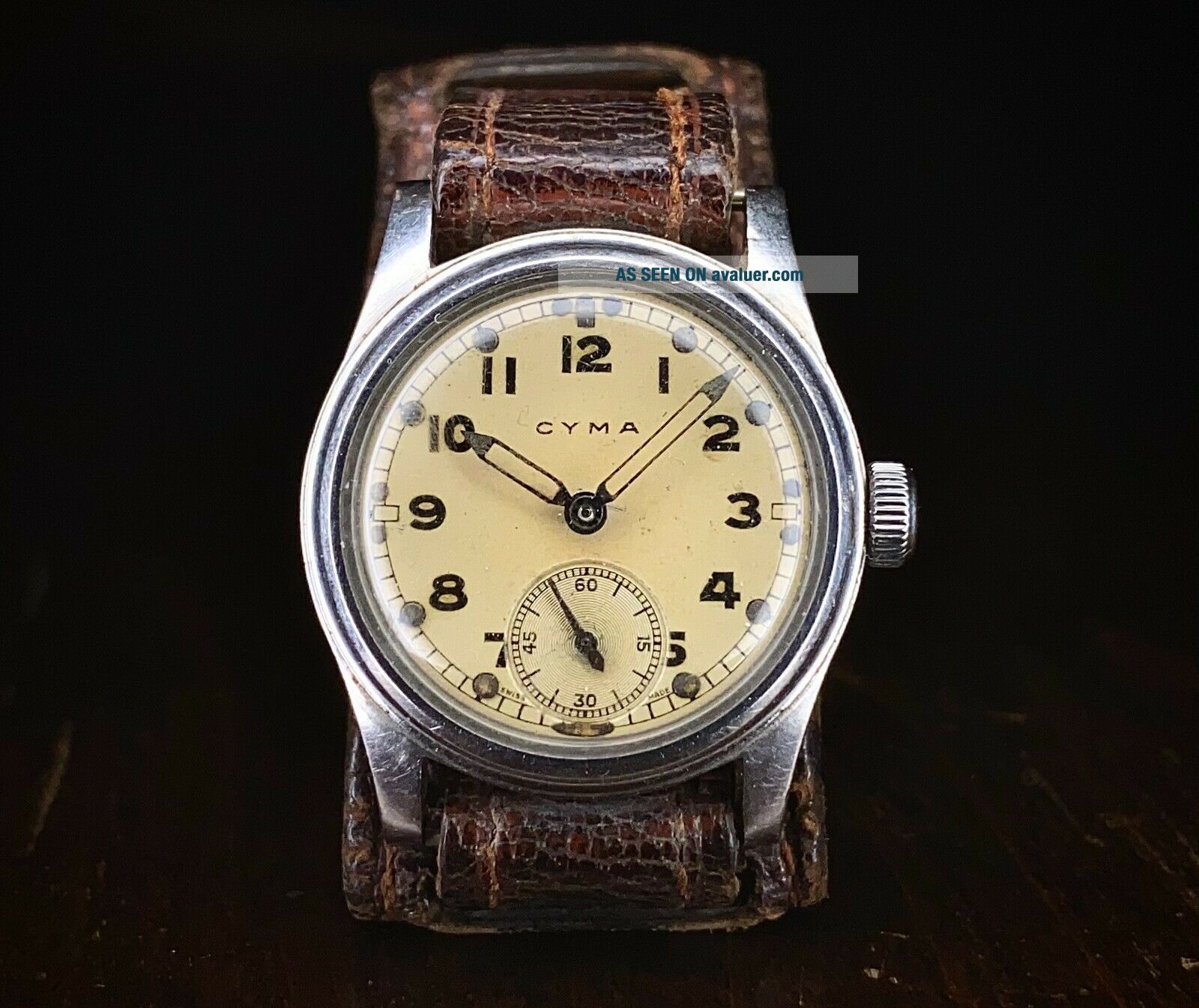 1940s Rare Vintage Cyma ATP WW2 British Military Issue Trench Watch ...