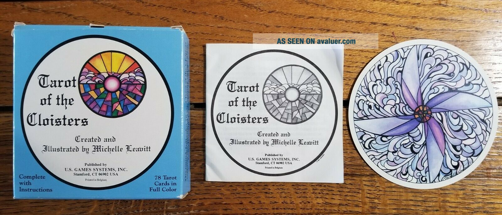 Tarot Of The Cloisters OOP RARE HTF Deck 1993 Vintage Cards Stained ...