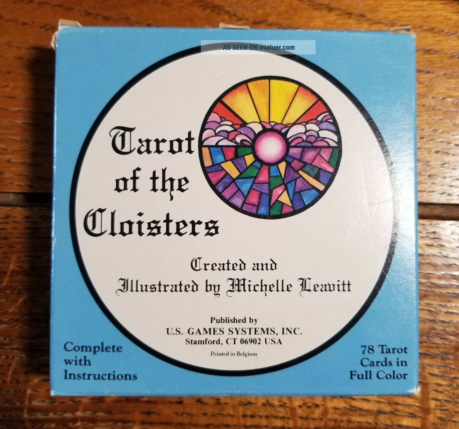 Tarot Of The Cloisters OOP RARE HTF Deck 1993 Vintage Cards Stained ...