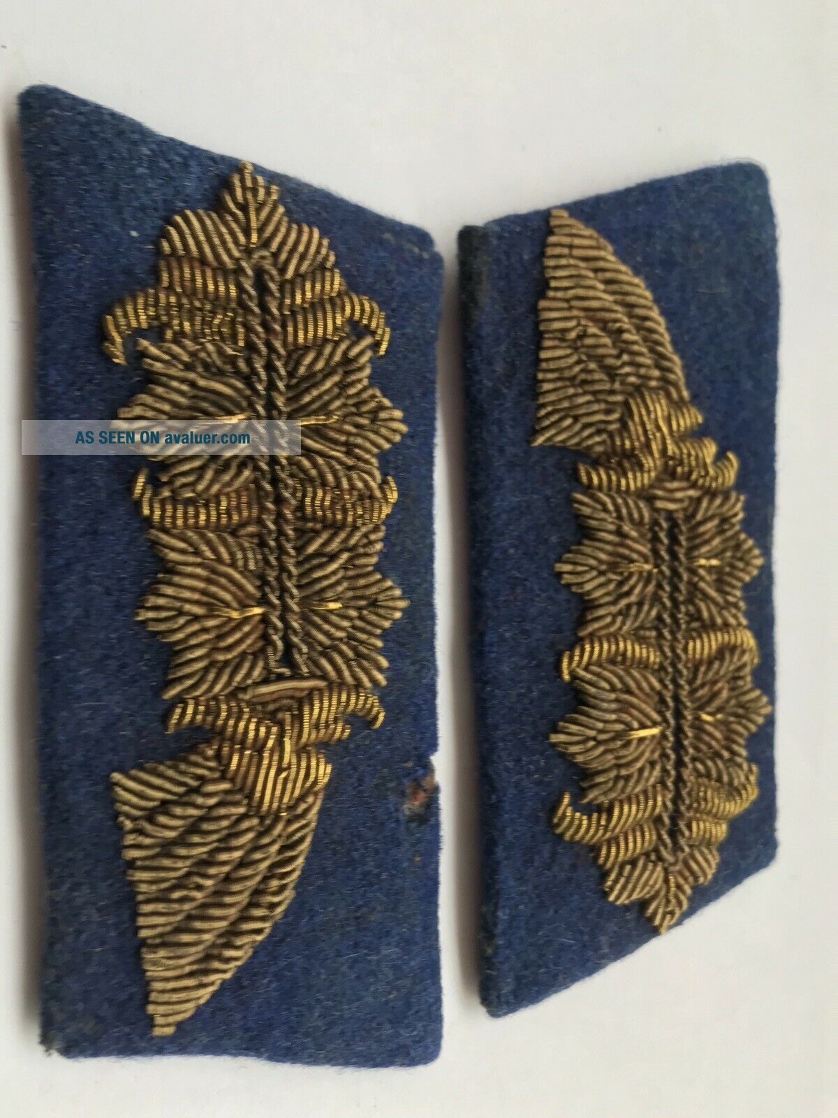 German Kriegsmarine Admiral Collar Tabs WW2 WWII VERY RARE | #58437296