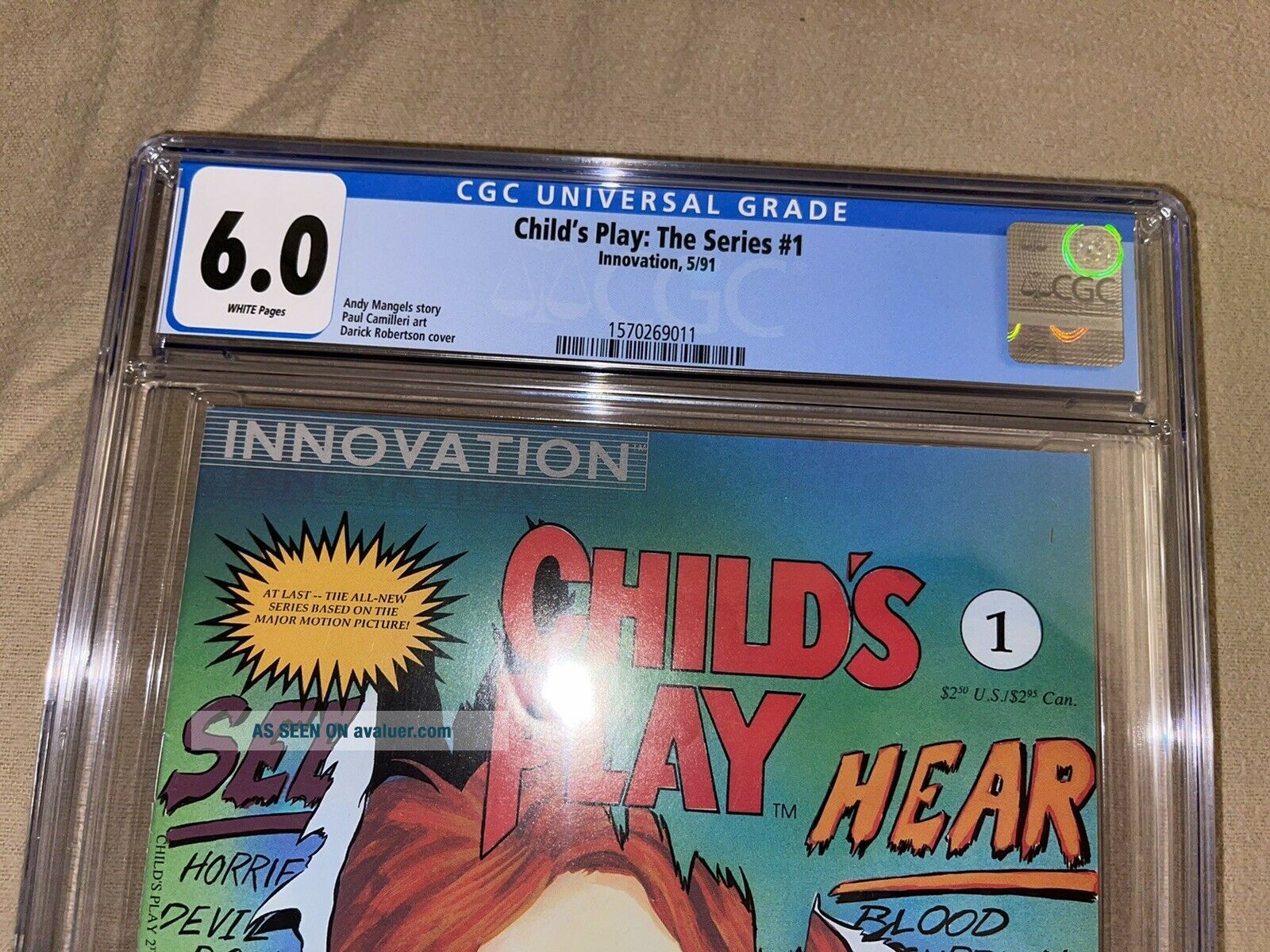 CHILD’S PLAY: The Series 1 Innovation Comics CGC Graded Horror Chucky ...