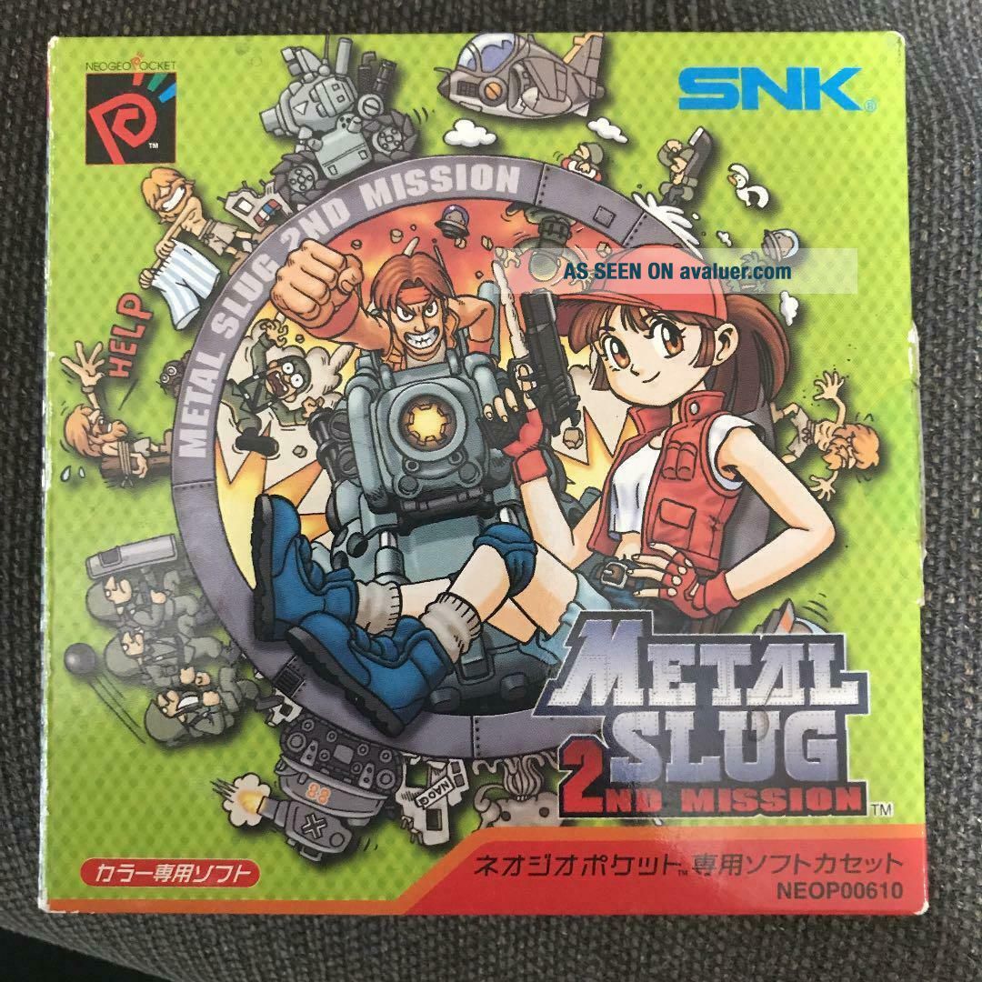 Rare/ SNK Metal Slug Second Mission NGPC Neo Geo Pocket Color W ...