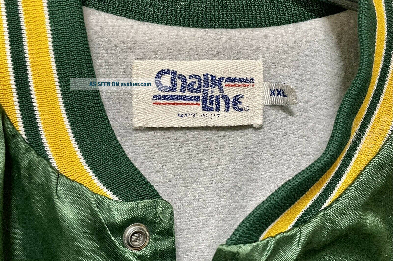 RARE Vintage Oakland Athletics A’s Chalk Line Satin Jacket Size XL ...