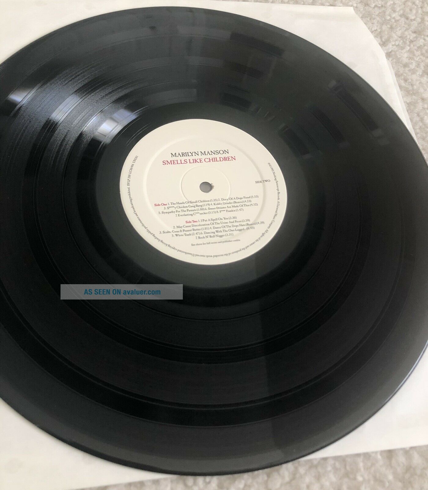 Marilyn Manson ‎Smells Like Children LP Record UK Simply Vinyl RARE NM ...
