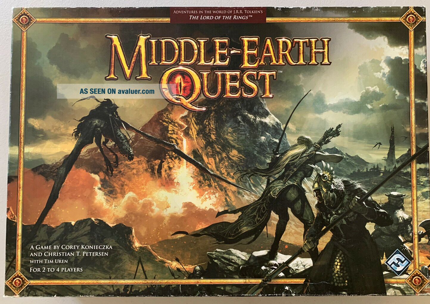 Middle - Earth Quest Board Game Fantasy Flight Rare 2009 Lord Of The ...