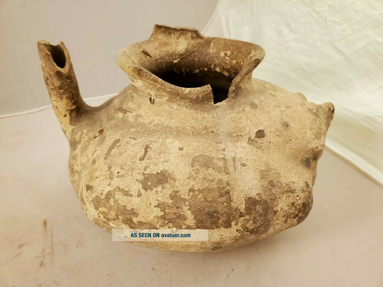 A Rare Pre Columbian Large Effigy PITCHER Vessel | #58499231