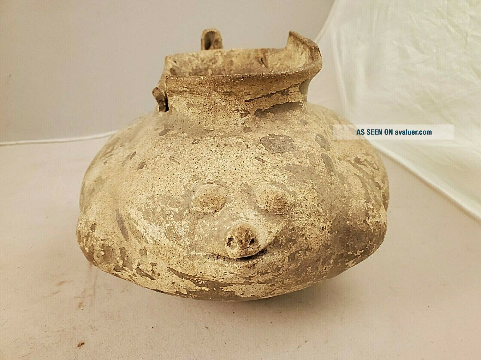 A Rare Pre Columbian Large Effigy PITCHER Vessel | #58499231