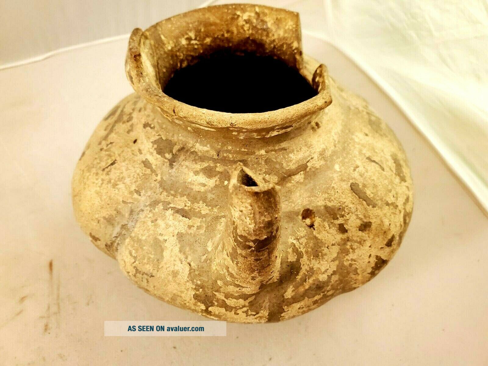 A Rare Pre Columbian Large Effigy PITCHER Vessel | #58499231