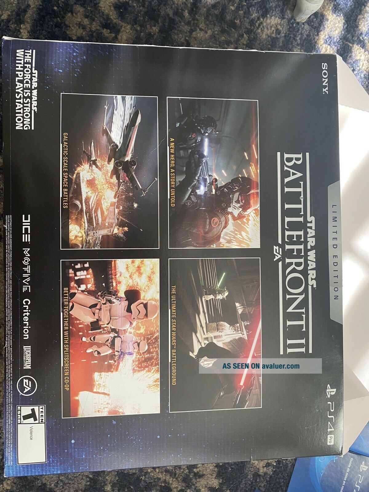 RARE Sony PlayStation 4 PS4 Pro Limited Star Wars Battlefront 2 Console ...
