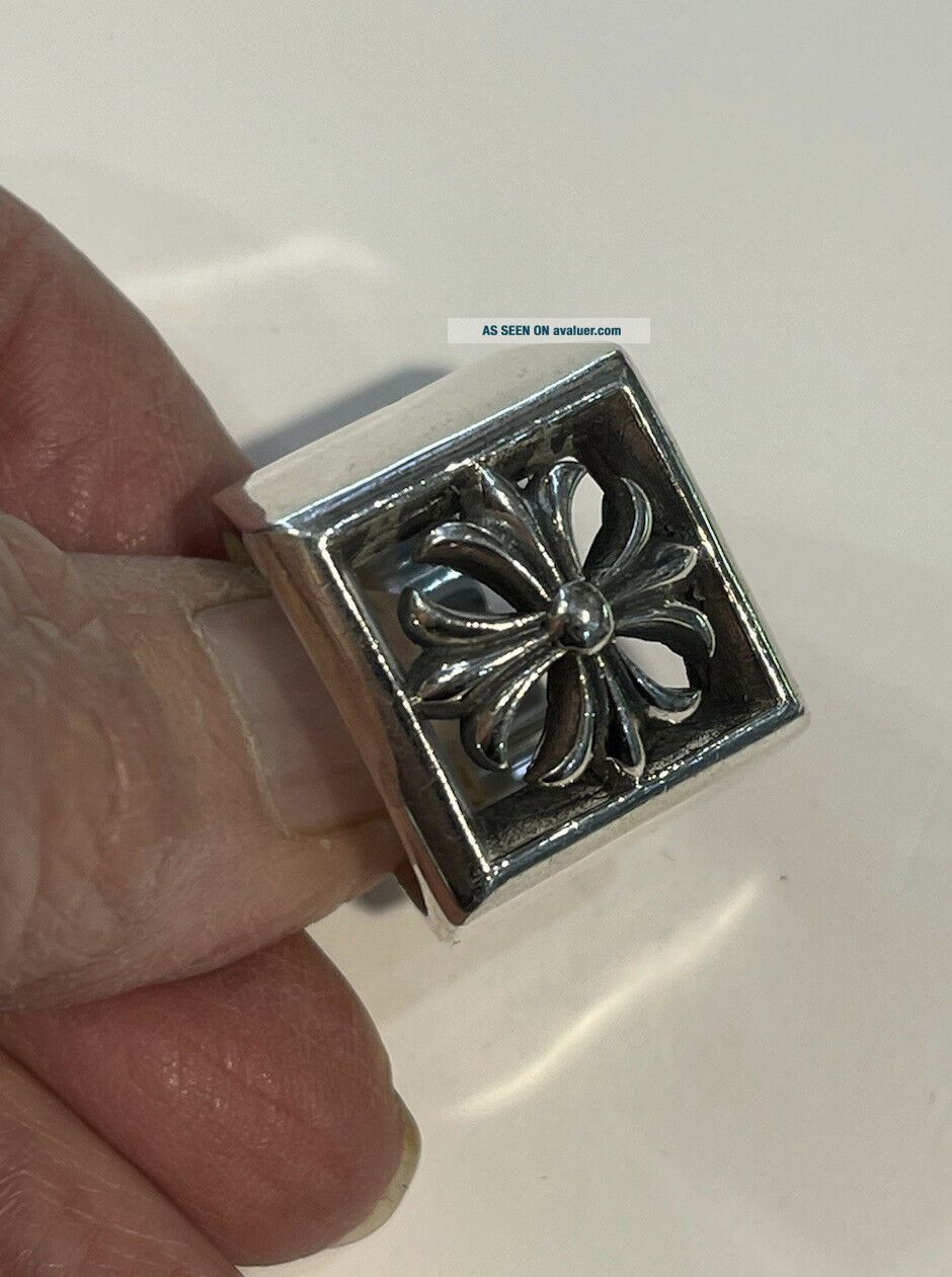 Rare Authentic Chrome Hearts Sterling Silver Maltese Cross Openwork ...