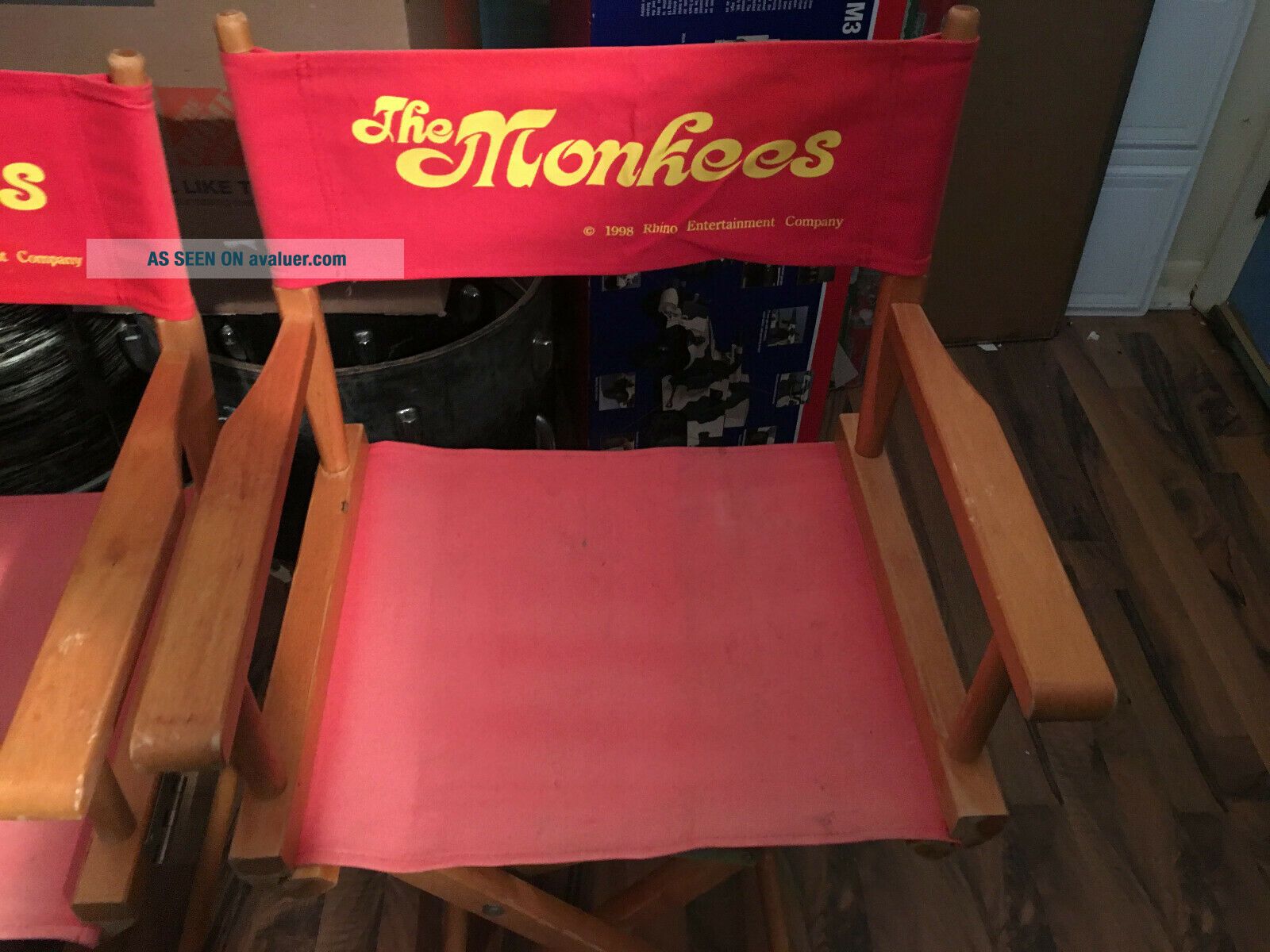 Vintage Monkees Red Canvas Folding Directors Chairs 2 Rare To Find ...