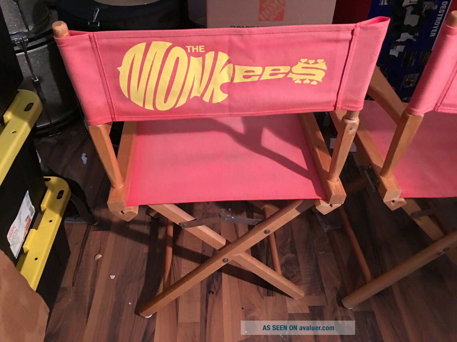 Vintage Monkees Red Canvas Folding Directors Chairs 2 Rare To Find ...