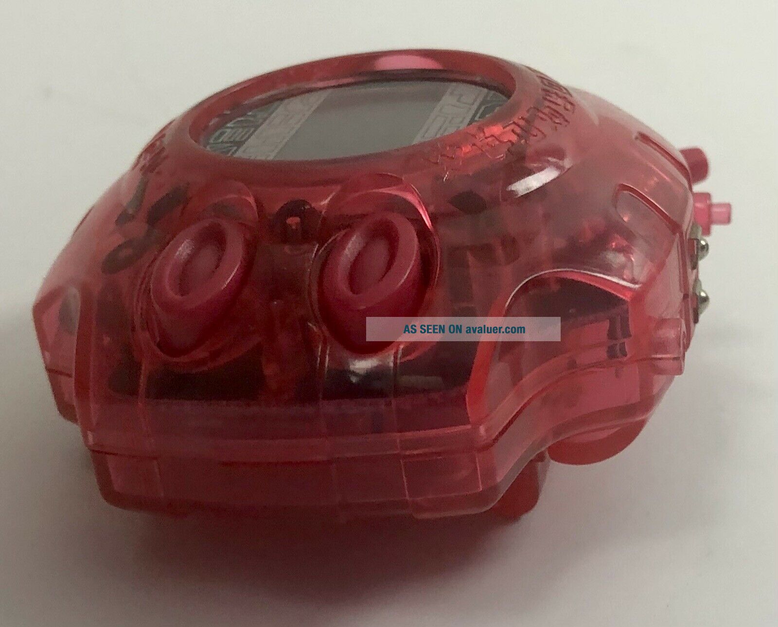 Rare Digimon Digivice Red Virtual Pet 1999 Bandai AKIYOSHI HONGO TOEI ...