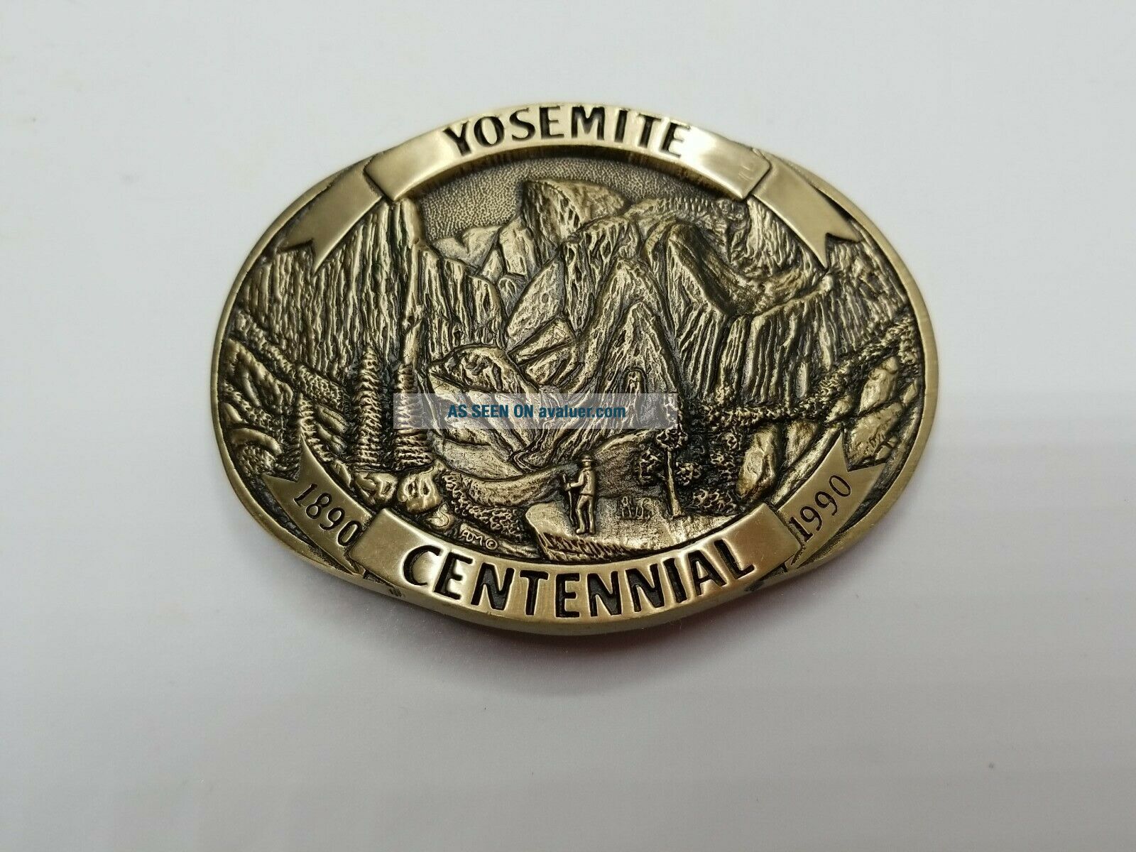 Rare YOSEMITE National Park Centennial Solid Brass Belt Buckle Limited ...