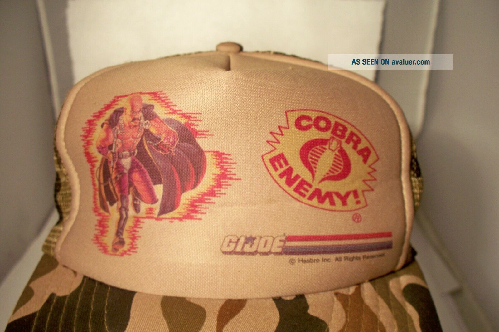 Vintage Extremely Rare GI JOE Cobra Enemy Foam Mesh Trucker Style ...