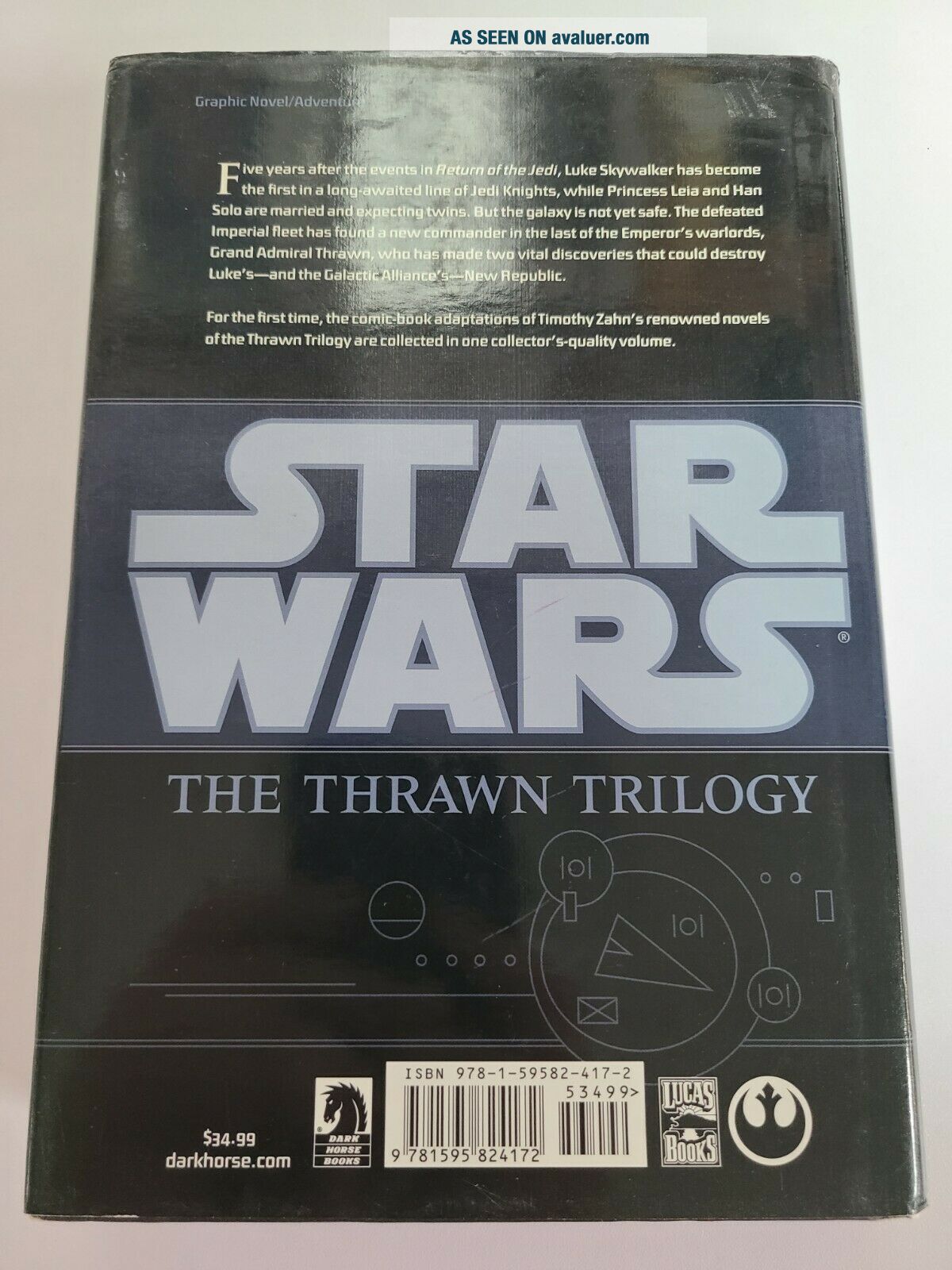 Star Wars The Thrawn Trilogy Hardcover Graphic Novel First Edition RARE ...