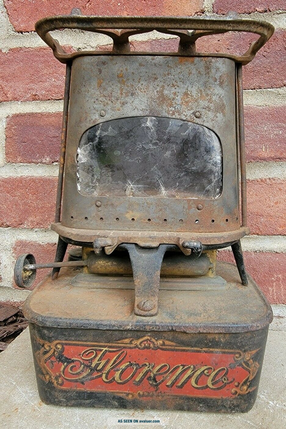 Rare Antique Florence Cook Stove Cast Iron Mica Patented C1886 Kerosene ...