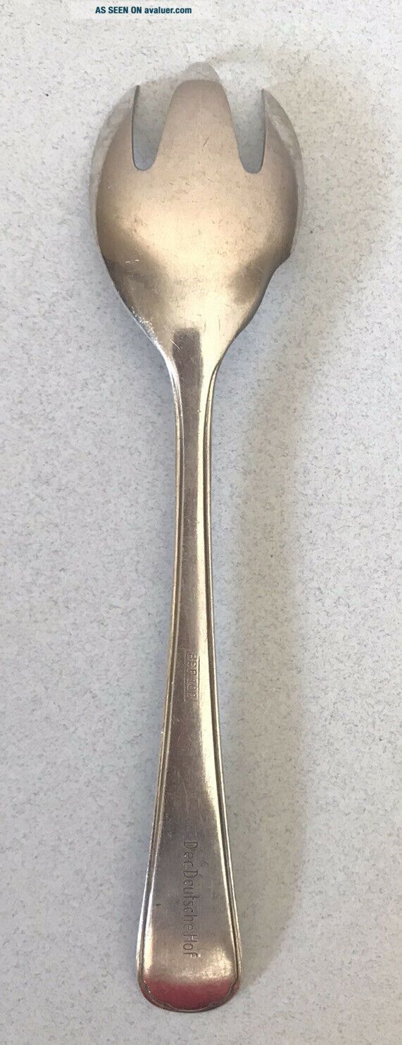 WWII GERMAN DER DEUTSCHE HOF ICE CREAM FORK HOTEL PROPERTY RARE | #58650596