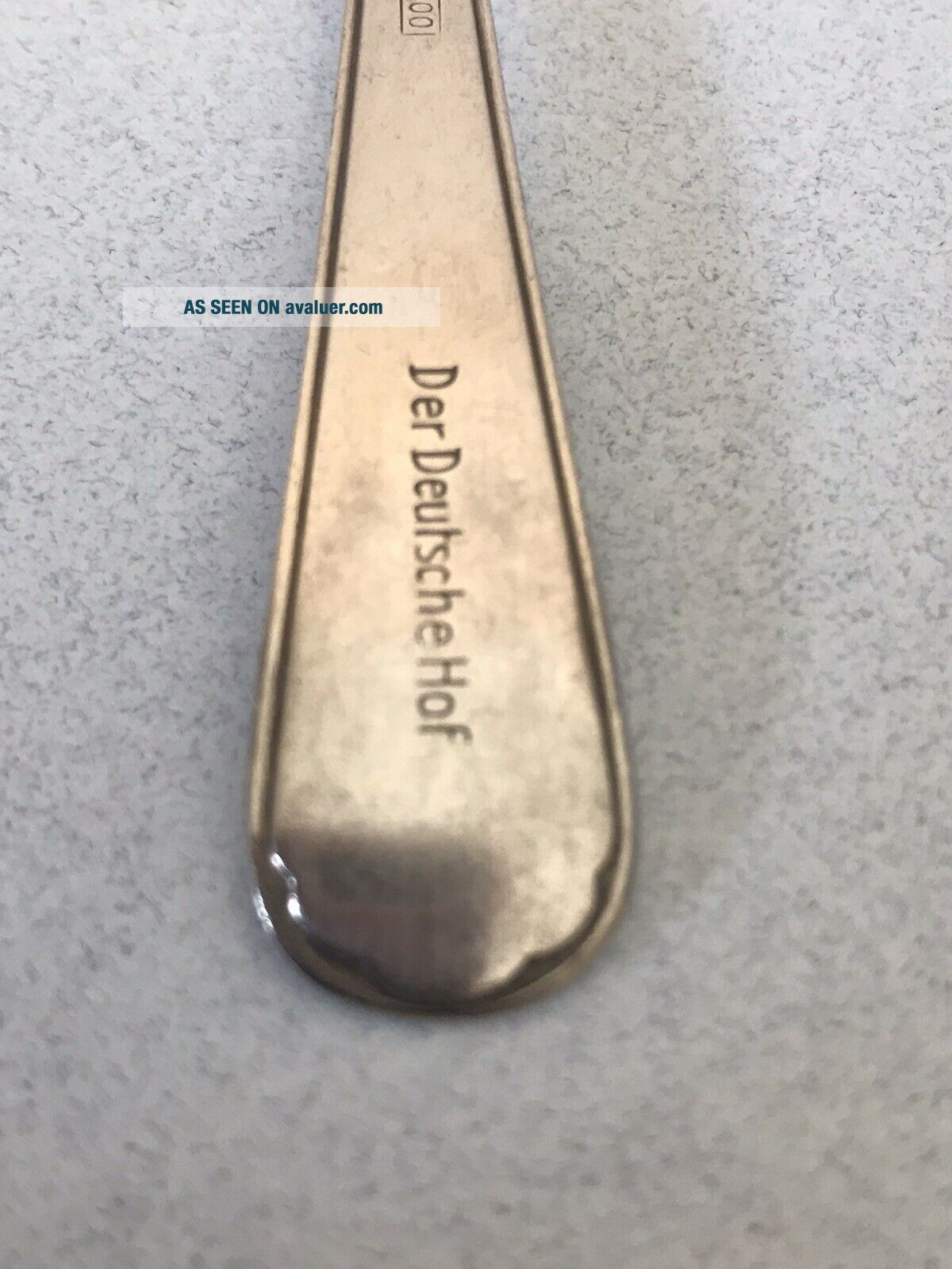 WWII GERMAN DER DEUTSCHE HOF ICE CREAM FORK HOTEL PROPERTY RARE | #58650596
