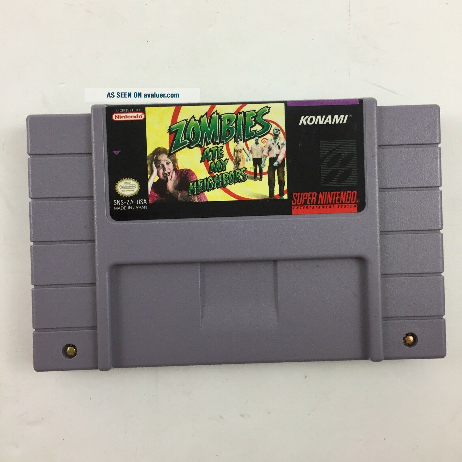 Zombies Ate My Neighbors (Nintendo SNES, 1992) AUTHENTIC RARE Very Good ...