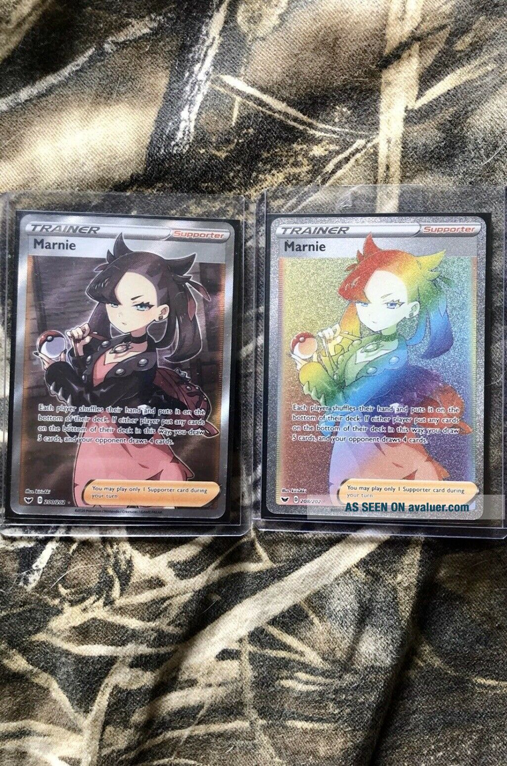 Pokemon Marnie Full Art And Marnie Full Art Rainbow Rare | #58657716