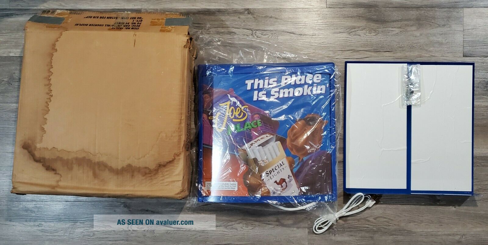 Vintage Joe Camel Cigarettes Light Up Sign Man Cave Collectible Rare ...