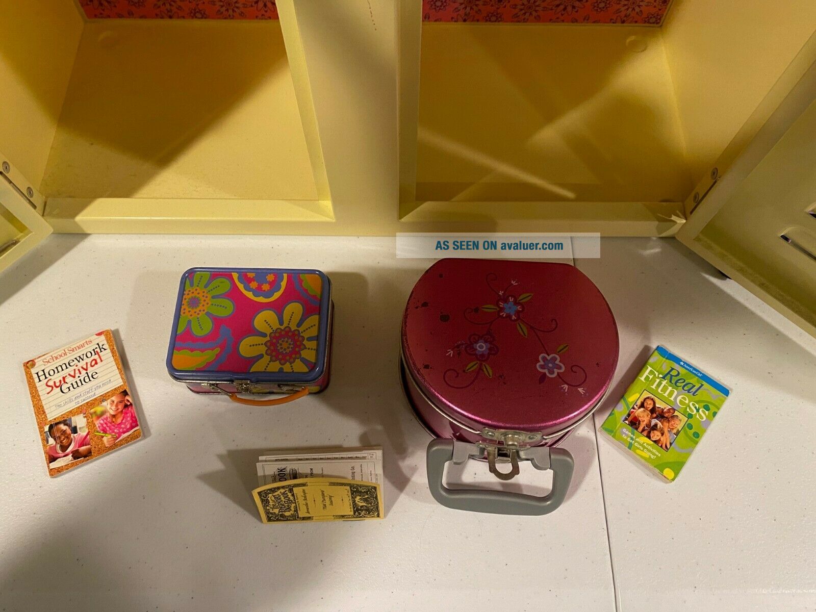 American Girl Julie Double Yellow School Locker RARE RETIRED ...