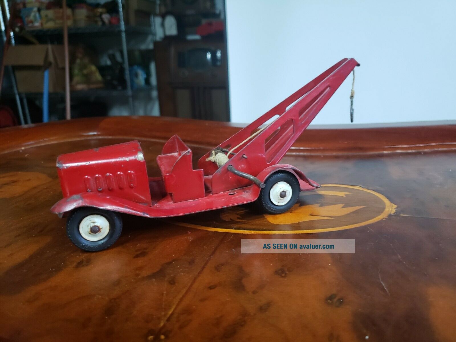 RARE Vintage Marx Girard Wyandotte Pressed Steel Tow Truck Wrecker Toy ...