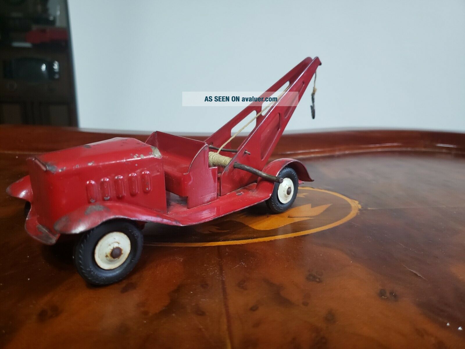 RARE Vintage Marx Girard Wyandotte Pressed Steel Tow Truck Wrecker Toy ...
